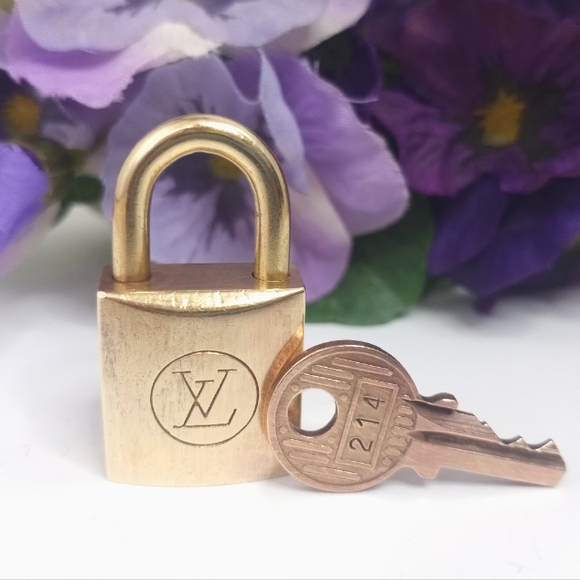 Louis Vuitton | Bags | Rare Louis Vuitton Bright Gold Padlock And Key ...